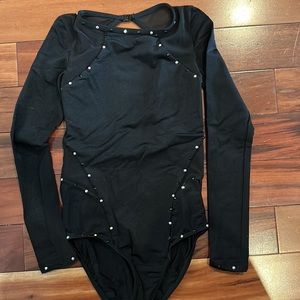 Mariia | Costumes | Girls Thea Mesh Insert Long Sleeve Leotard | Poshmark